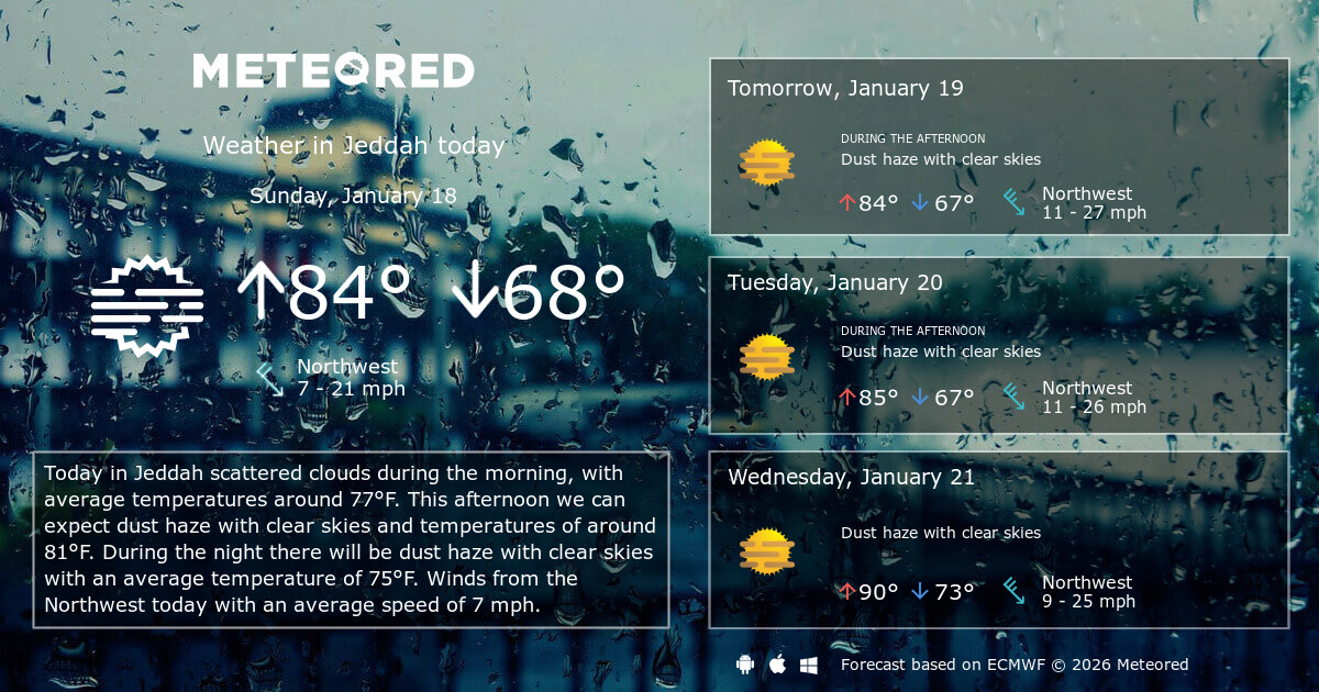 Jeddah Weather 14 days - Meteored