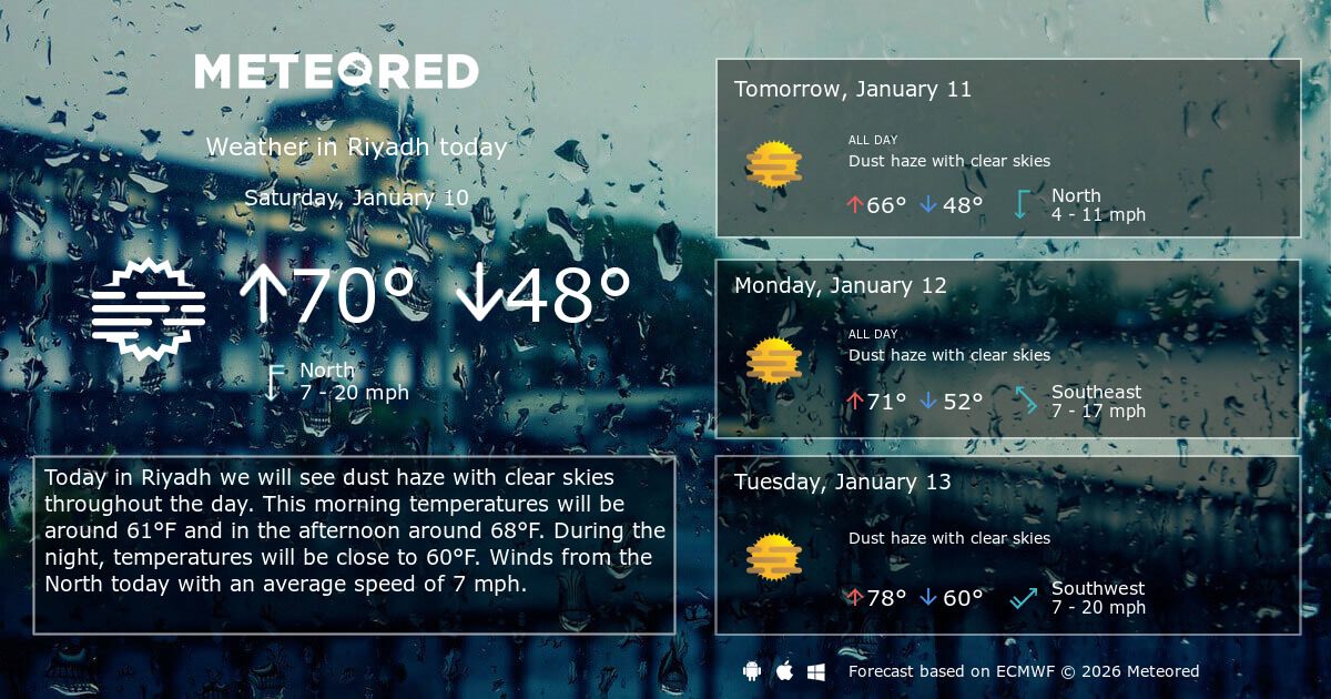 Riyadh Weather 14 days - Meteored US