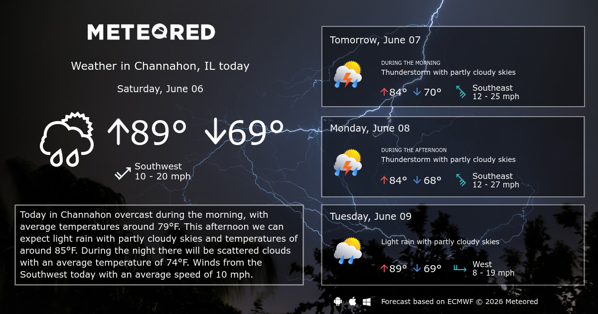 Channahon, IL Weather 14 days - Meteored US
