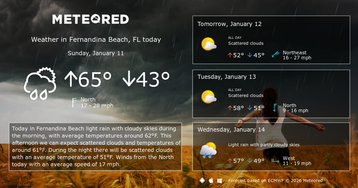 Fernandina Beach, FL Weather 14 days - Meteored US