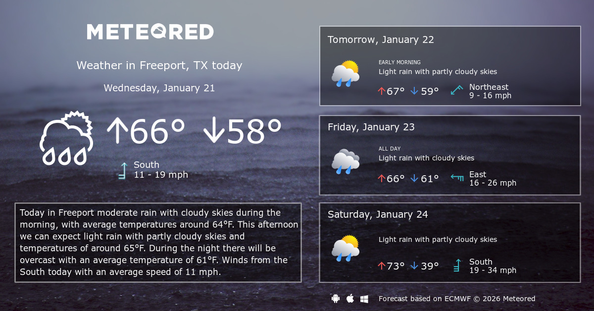 Freeport, TX Weather 14 days - Meteored US