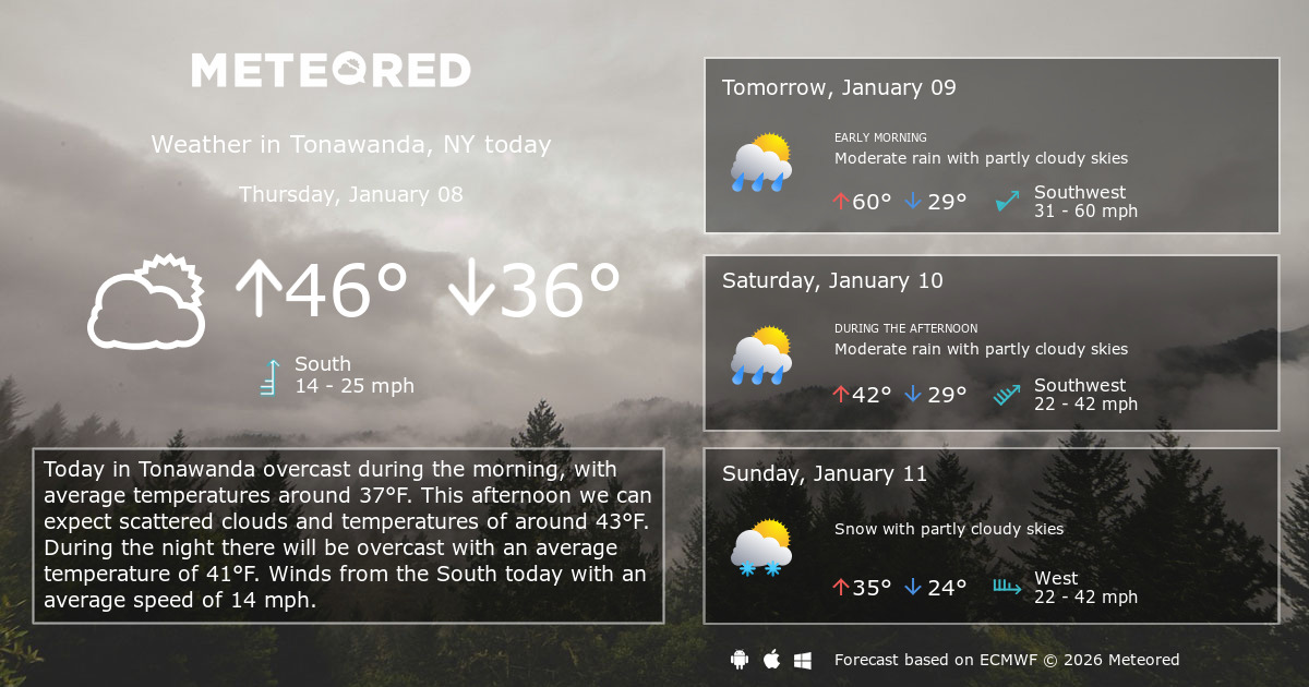 Tonawanda, NY Weather 14 days - Meteored