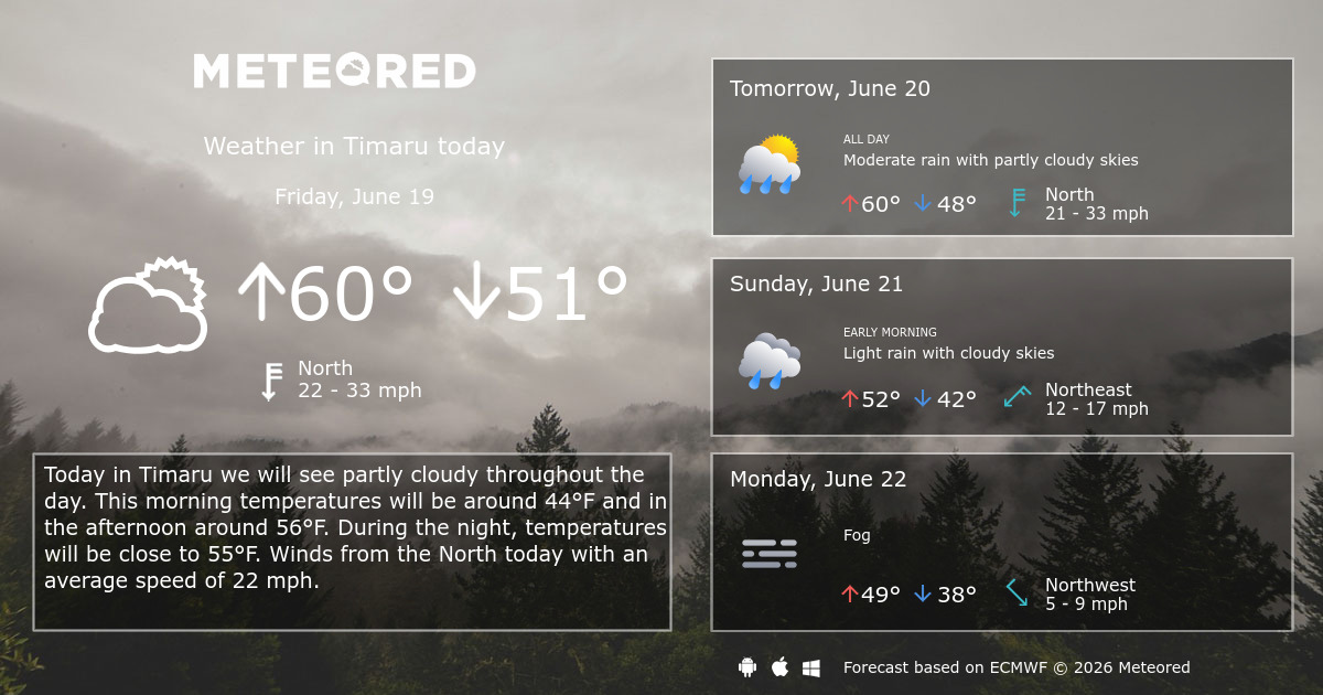 Timaru Weather 14 days - Meteored US