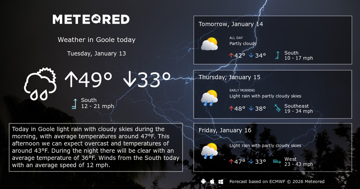Goole Weather 14 days - Meteored US
