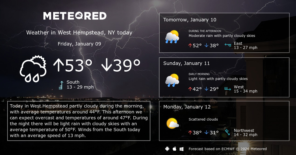 West Hempstead, NY Weather 14 days - Meteored